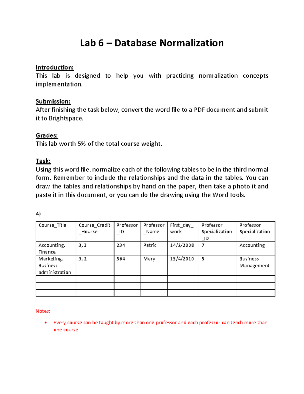 lab6 quistens and explainations of solutions - Lab 6 – Database ...