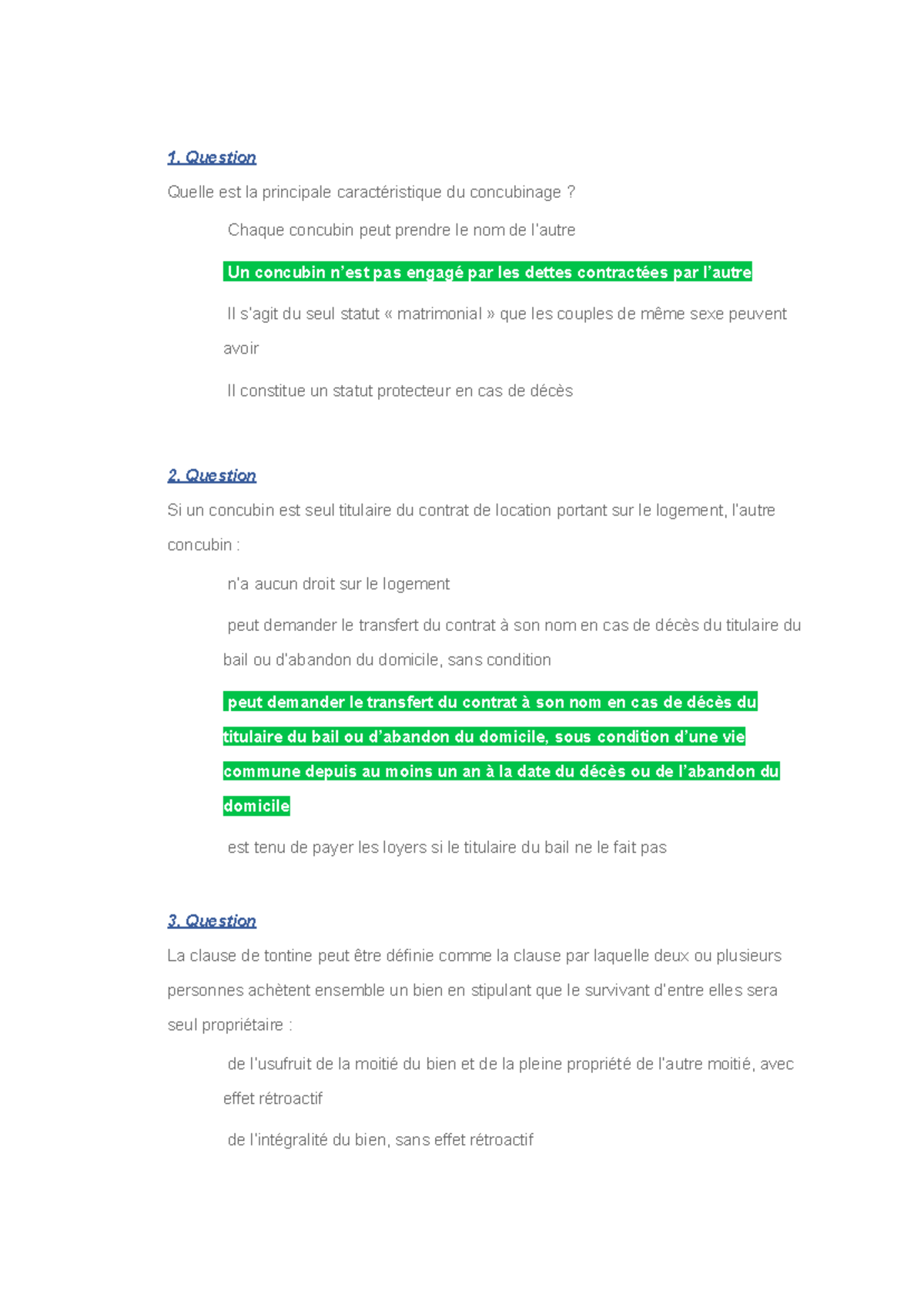 Quiz d'évaluation Module 1 - Leçon 2 - Quelle est la principale ...