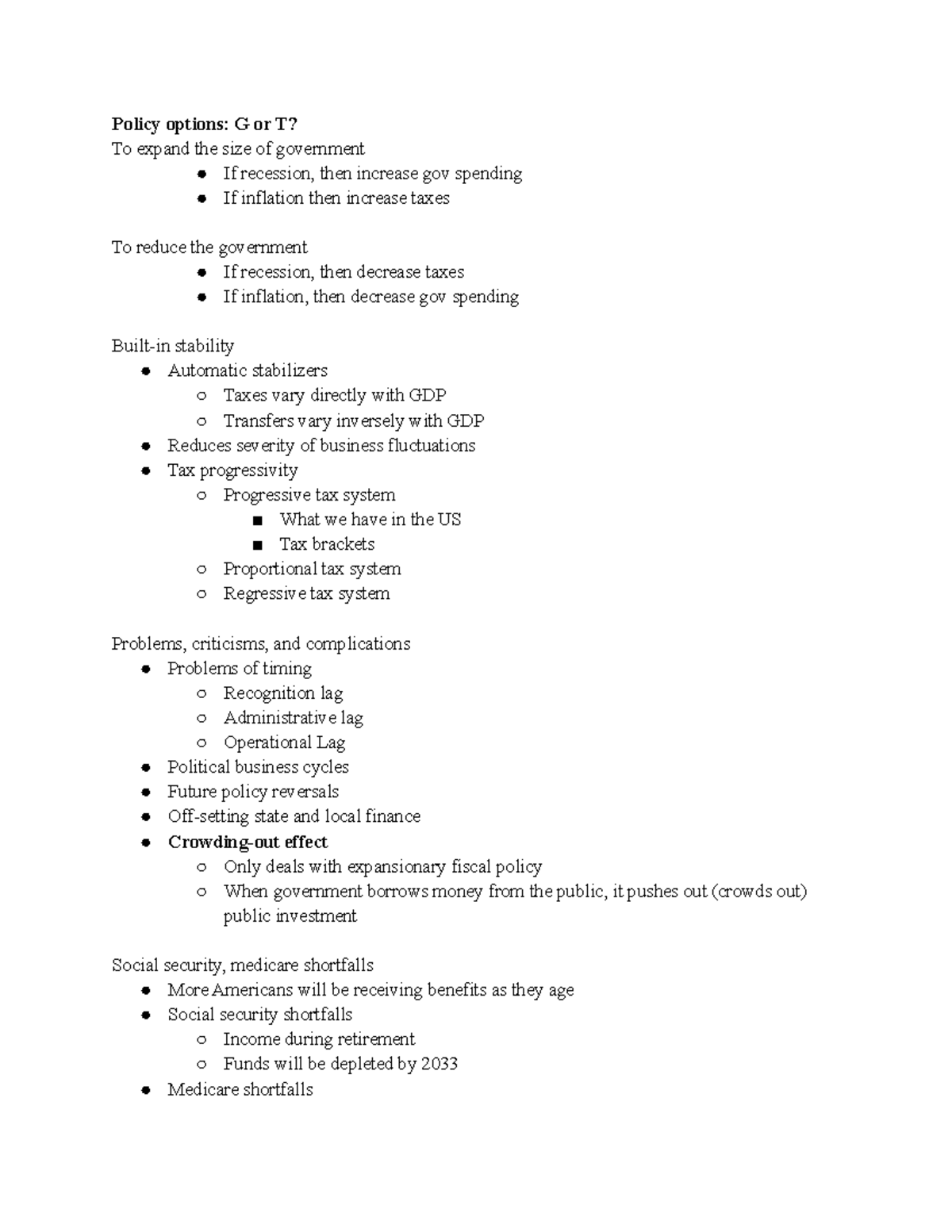 Econ Part 3 - Detailed macroeconomics notes for the entire semester ...