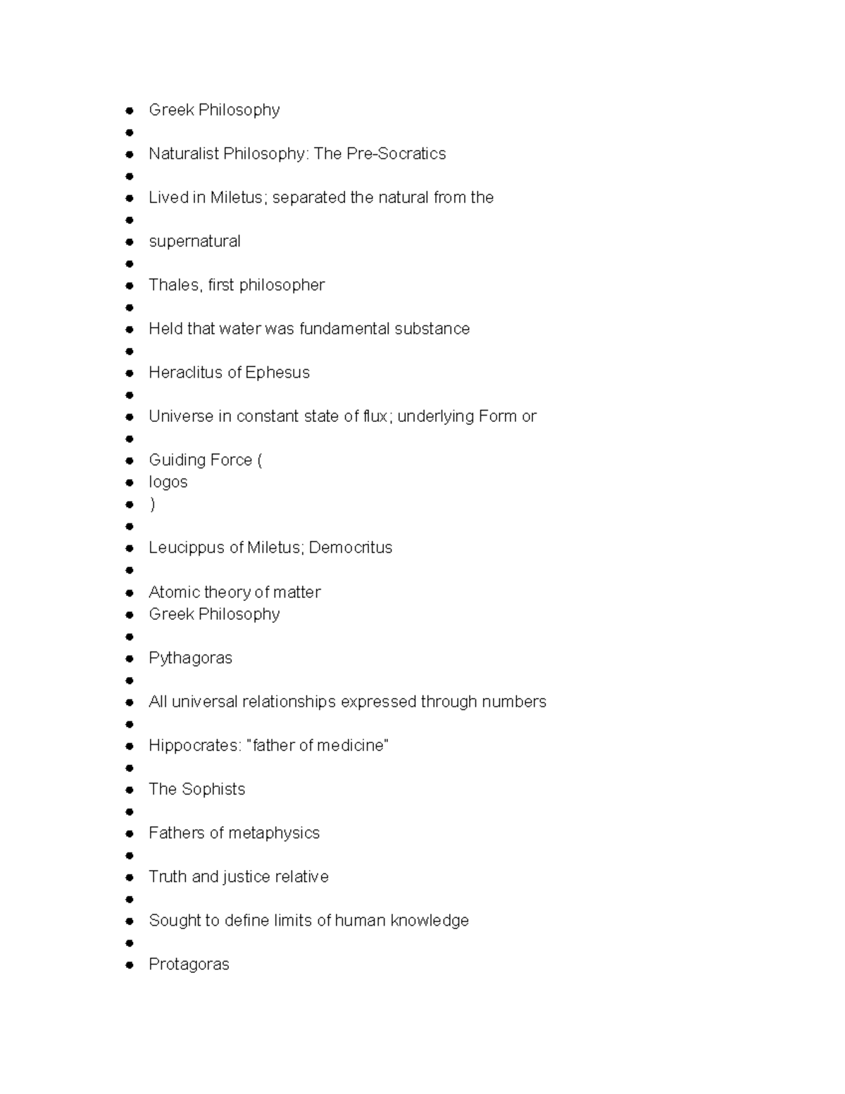 Chapter 2 Part 5 - ancient greek styles - Greek Philosophy Naturalist ...