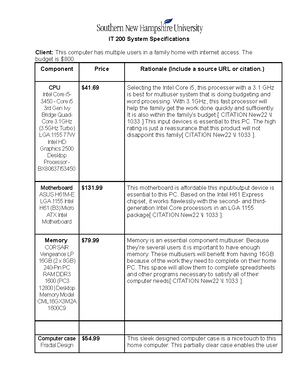IT 212 Milestone one - Designing a systems network. - Pamela McRae ...