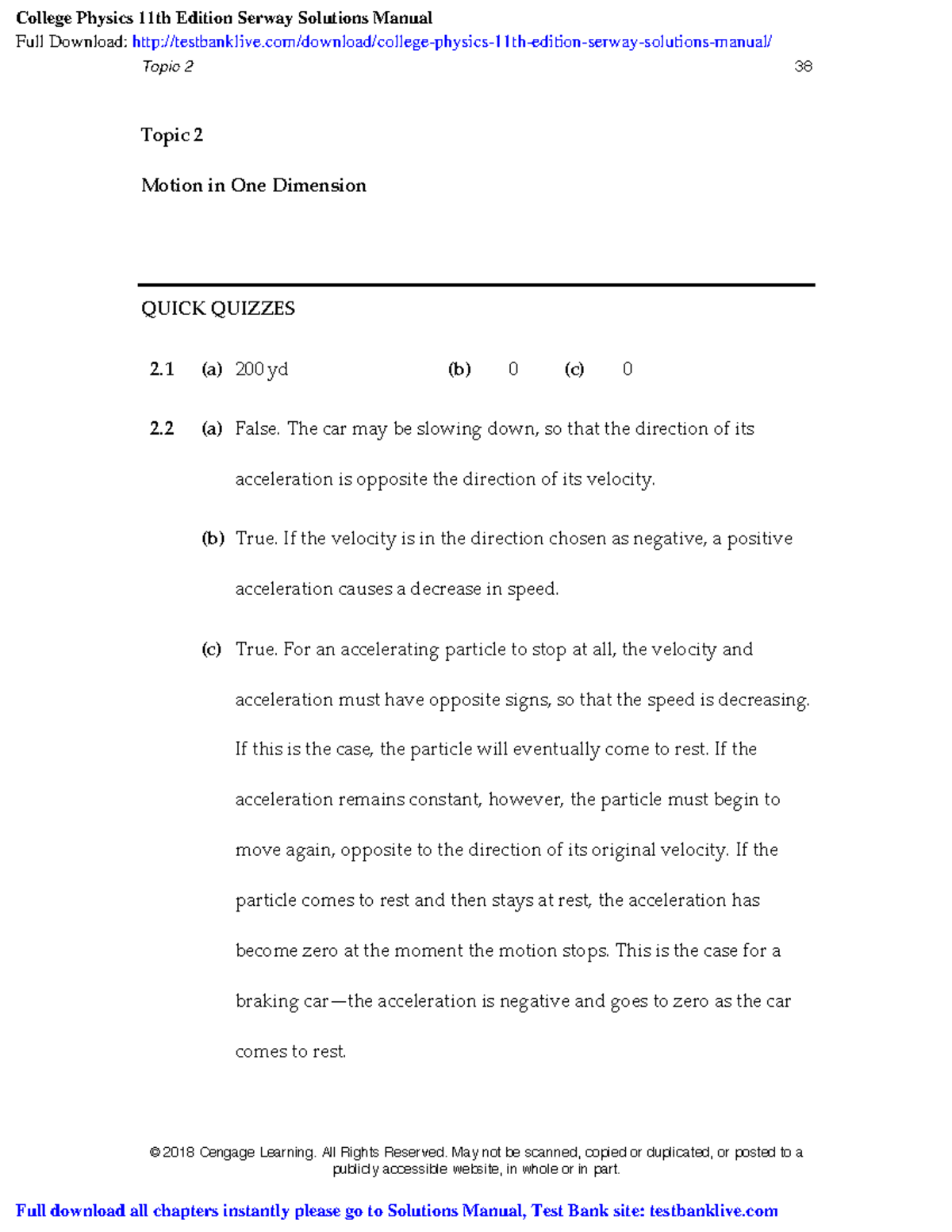 College physics 11th edition serway solutions manual - Topic 2 © 2018 ...