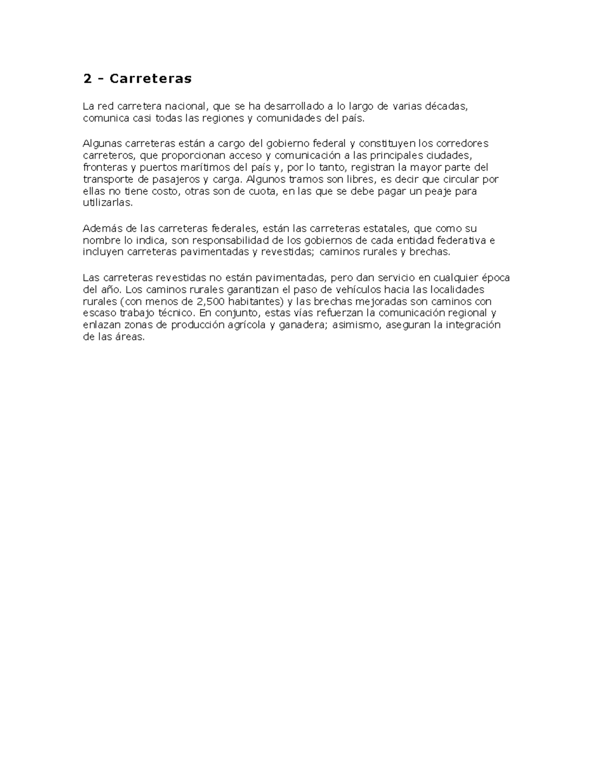 Tarea - sdfgsdfg sdgdfsgf sdgs dfg sdg dg - 2 - Carreteras La red ...