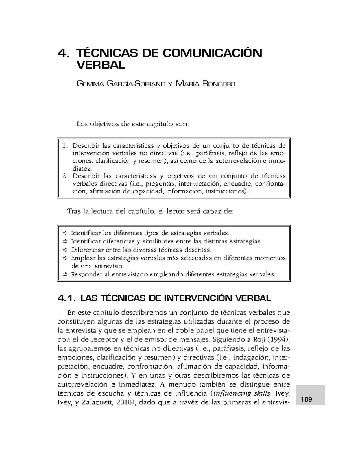 LO 2 Manual de la entrevista psicológica Perpiñá - 4. TÉCNICAS DE ...