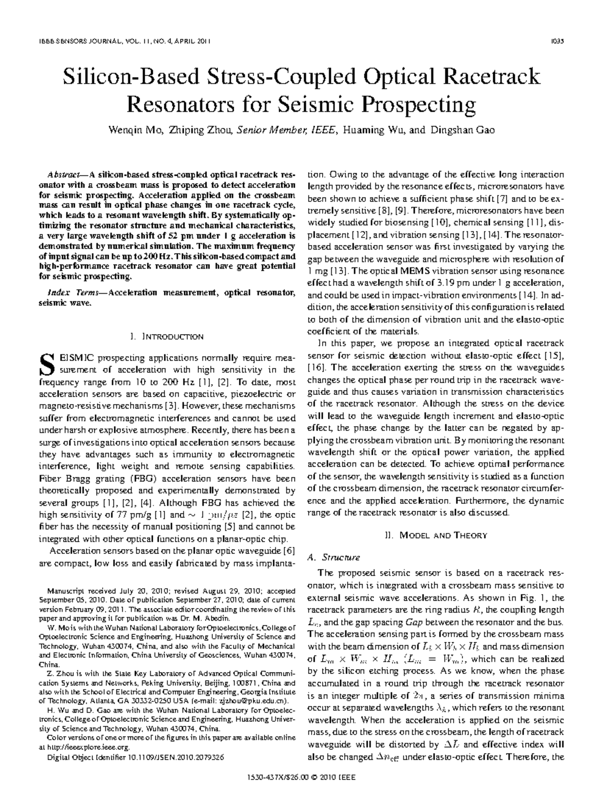 Silicon Based Stress Coupled Optical Rac - Silicon-Based Stress-Coupled ...