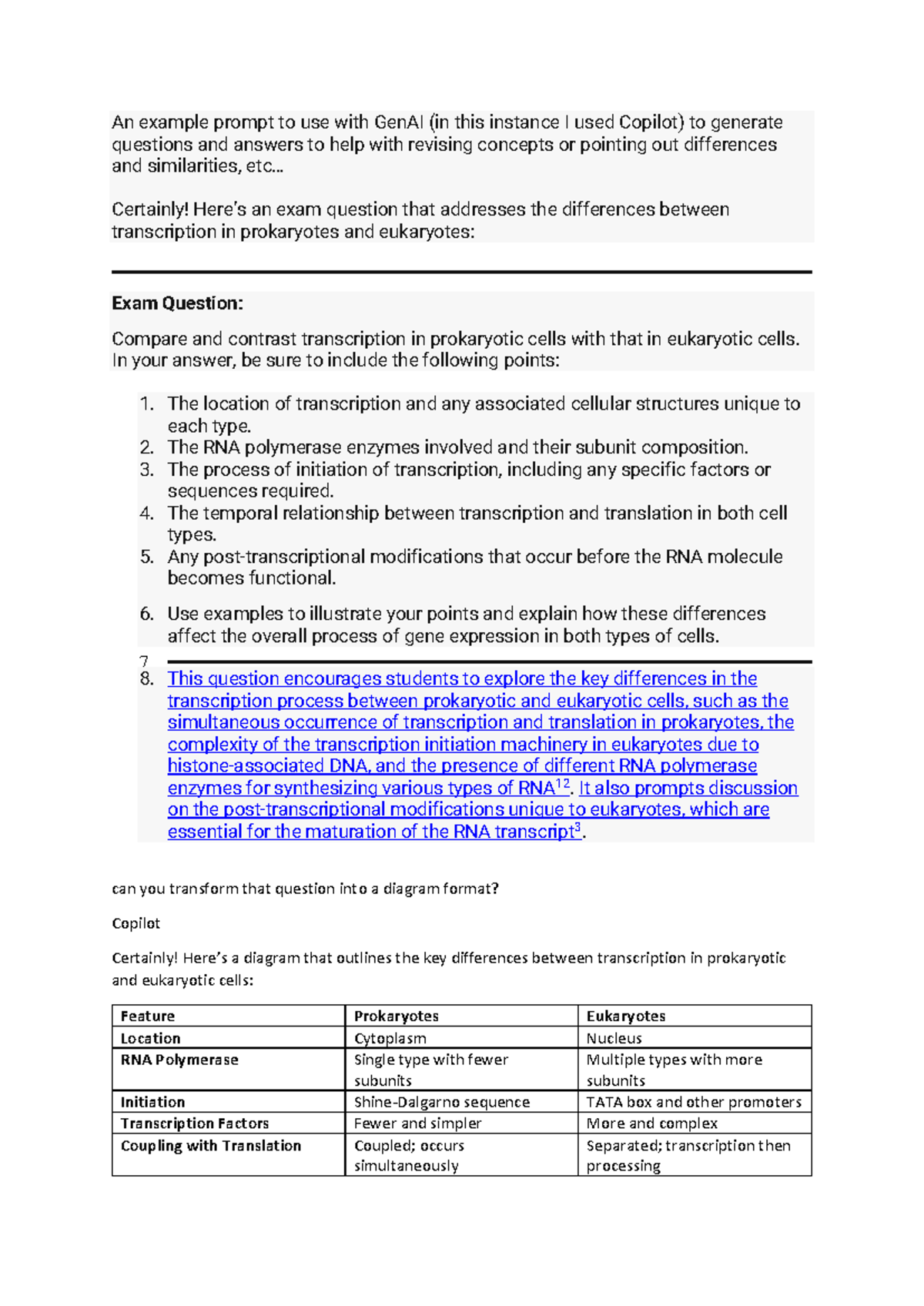 Module 2 questions - Summary Human Biology - An example prompt to use ...