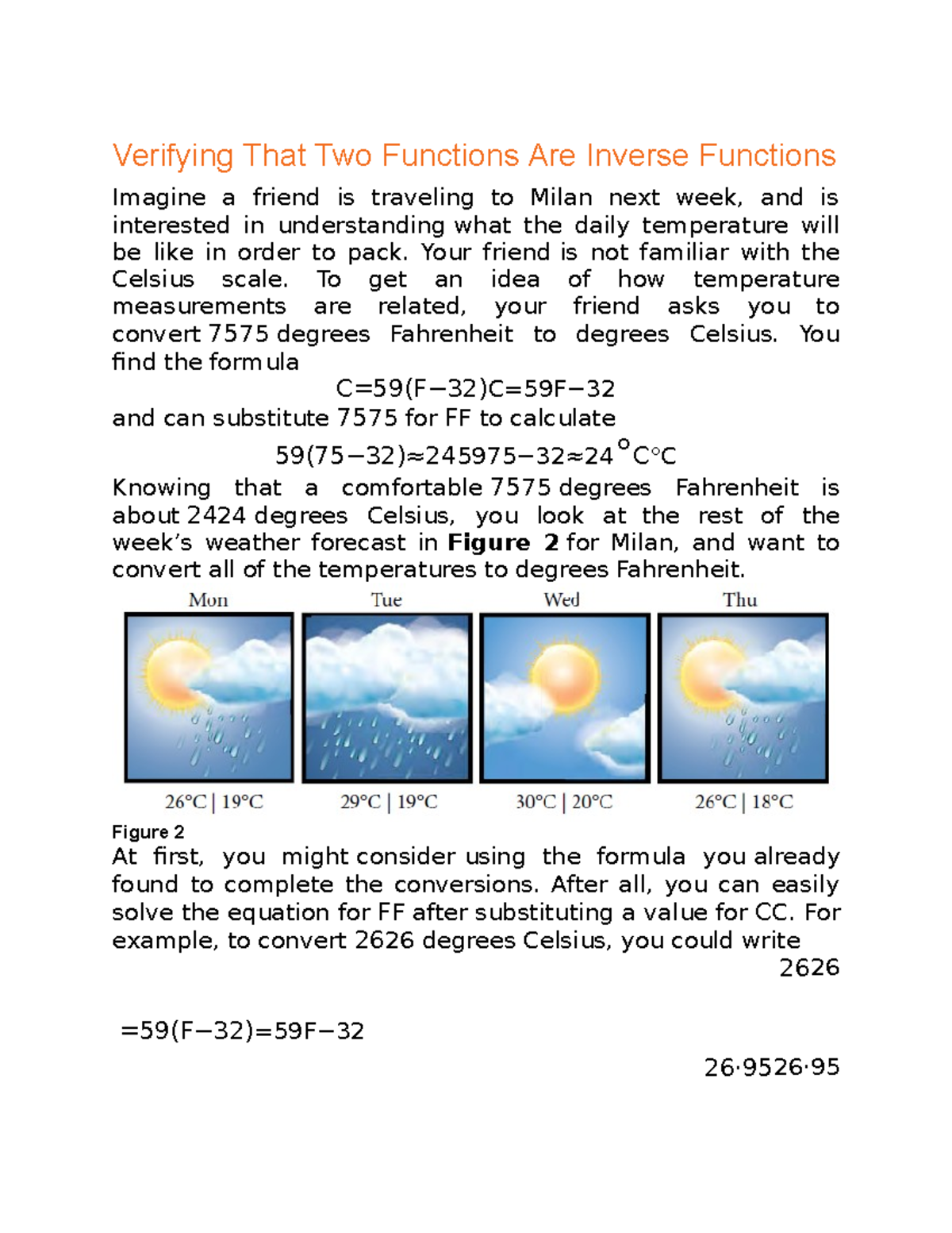 1-4 Reading and Participation Activities Inverse Functions - Verifying ...