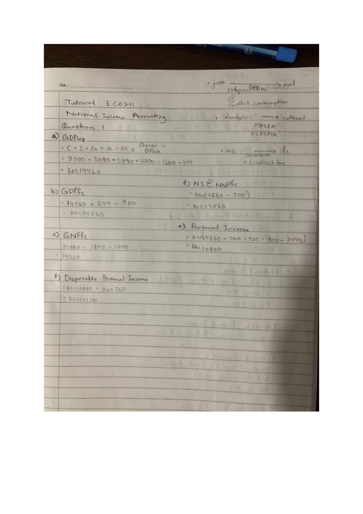 ECO211 Tutorial Chapter 2 - Macroeconomics - Studocu
