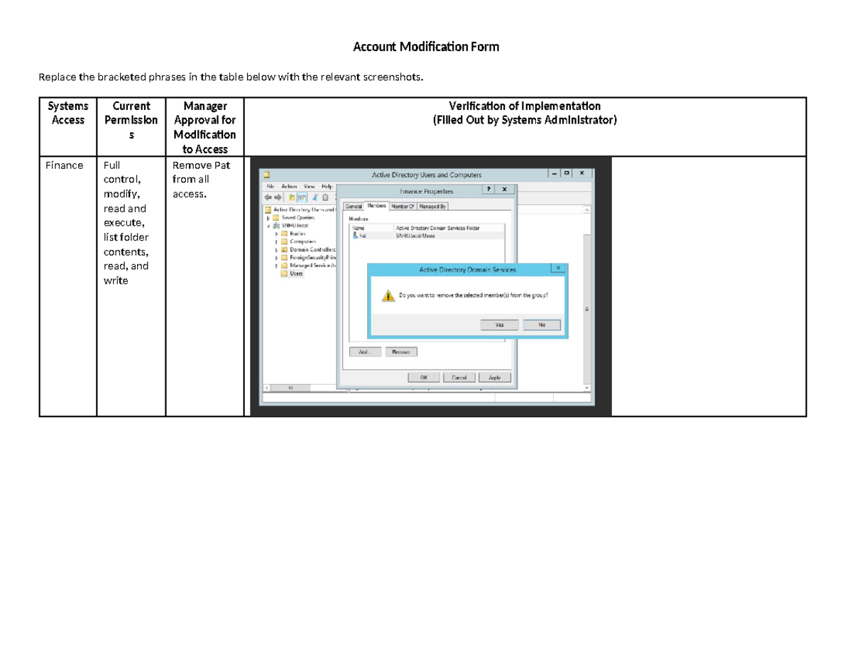 6-1 Project - Homework assignment - Account Modification Form Replace ...