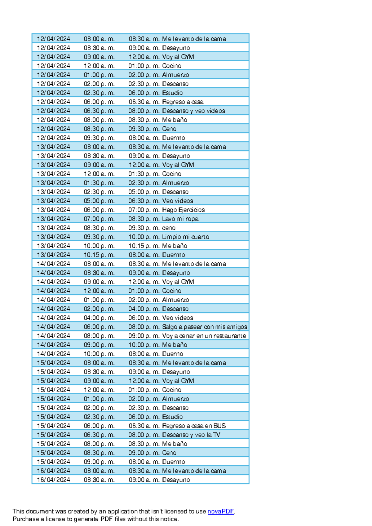 Calendario Informatica HS21H - 12/04/2024 08:00 a. m. 08:30 a. m. Me ...