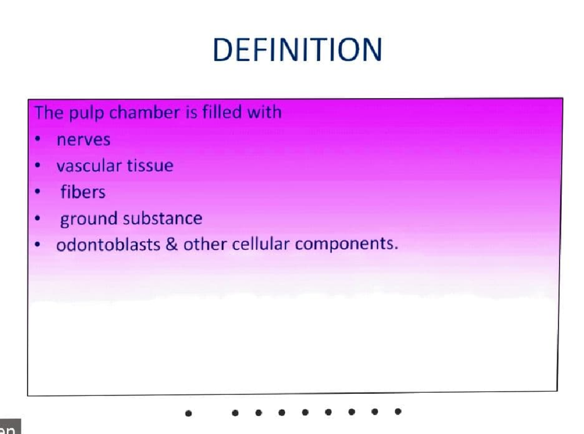Pulpal pathology - Pulp and periapical diseases - BDS - Studocu