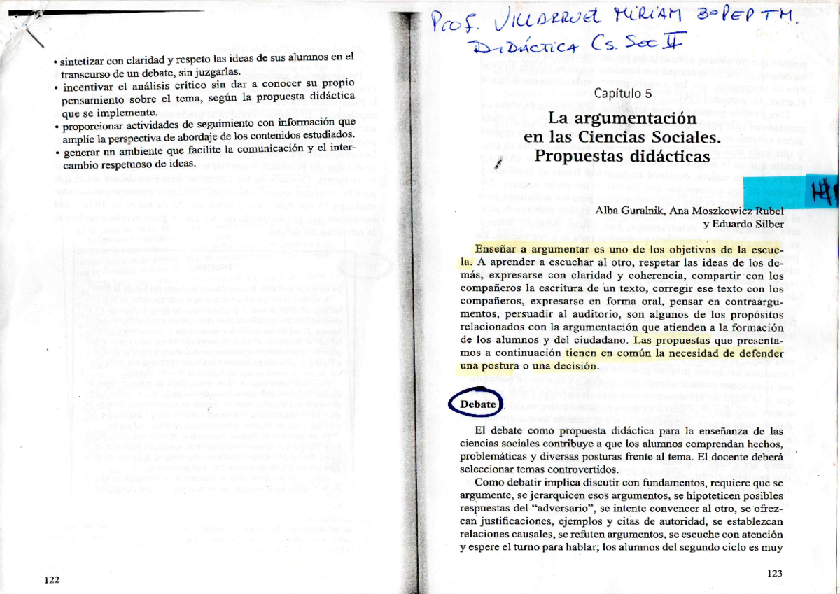 La argumentacion en las Ciencias Sociales - Prof. VILLARRUEL MiRiAM ...