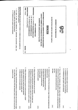 TRL2604 Examination - Past Paper - i UNIVERSITY EXAMINATIONS January ...