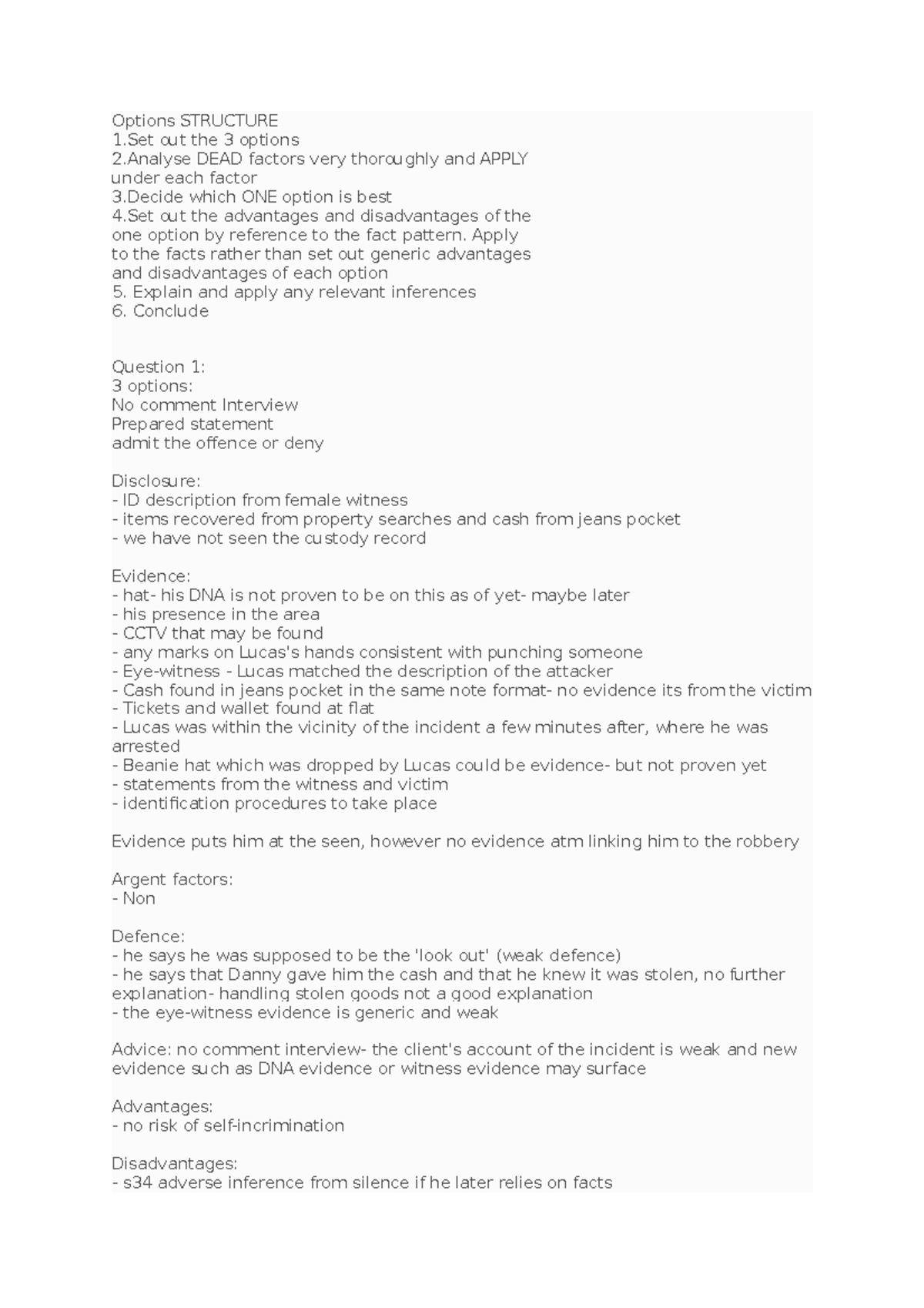 Sgs 2 dead structure - Options STRUCTURE 1 out the 3 options 2 DEAD ...