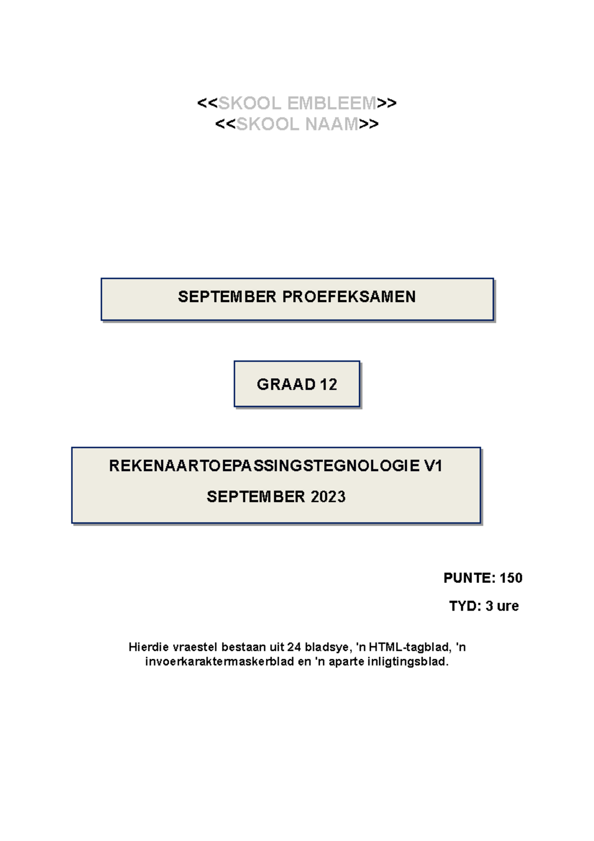 2023 RTT Prelim V1 (finaal) - PUNTE: 150 - Studocu