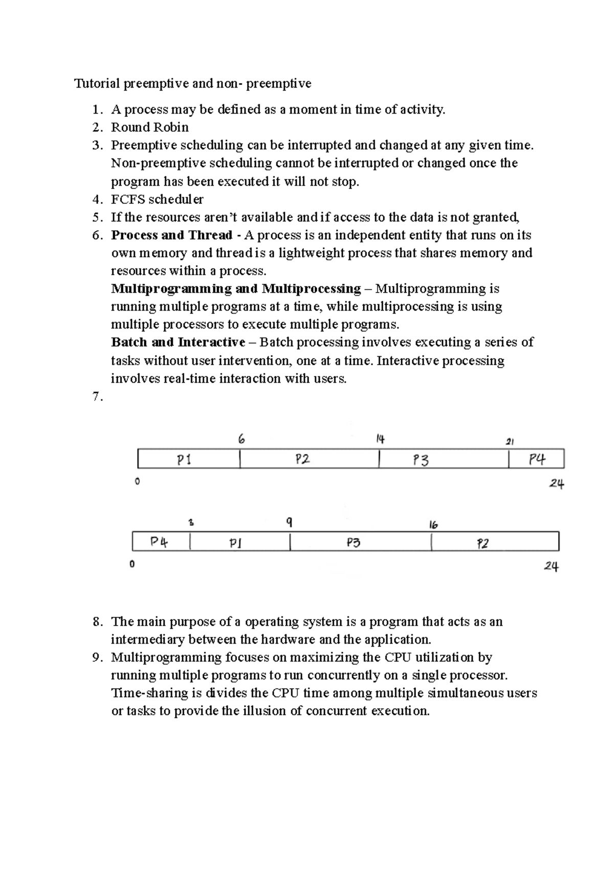 Tutorial preemptive and non preemptive Amelie - Tutorial preemptive and ...