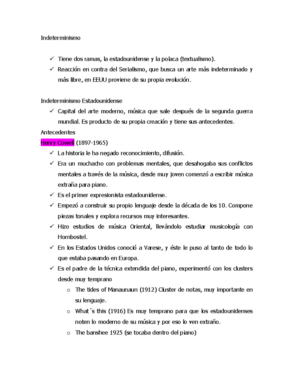 10) Indeterminismo - Carlos Escalante - Indeterminismo Tiene dos ramas ...