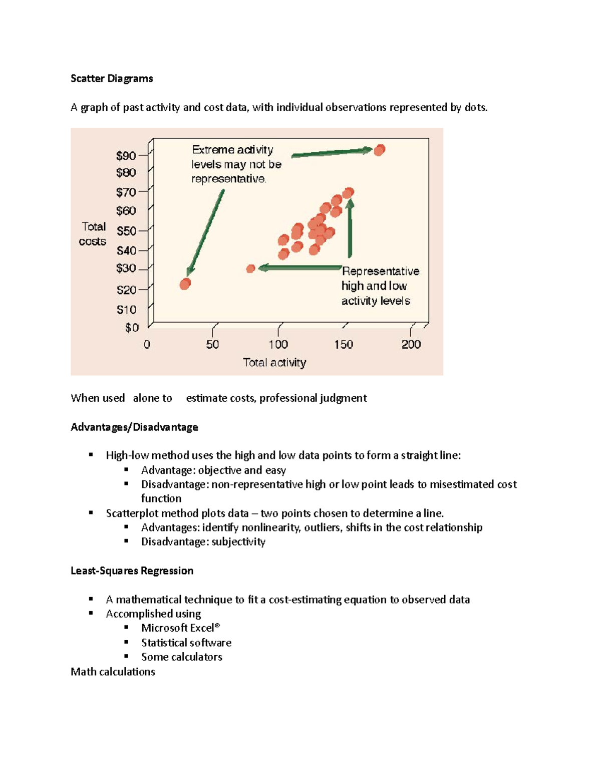 Scatter Diagrams - Lecture notes 62 - Scatter Diagrams A graph of past ...
