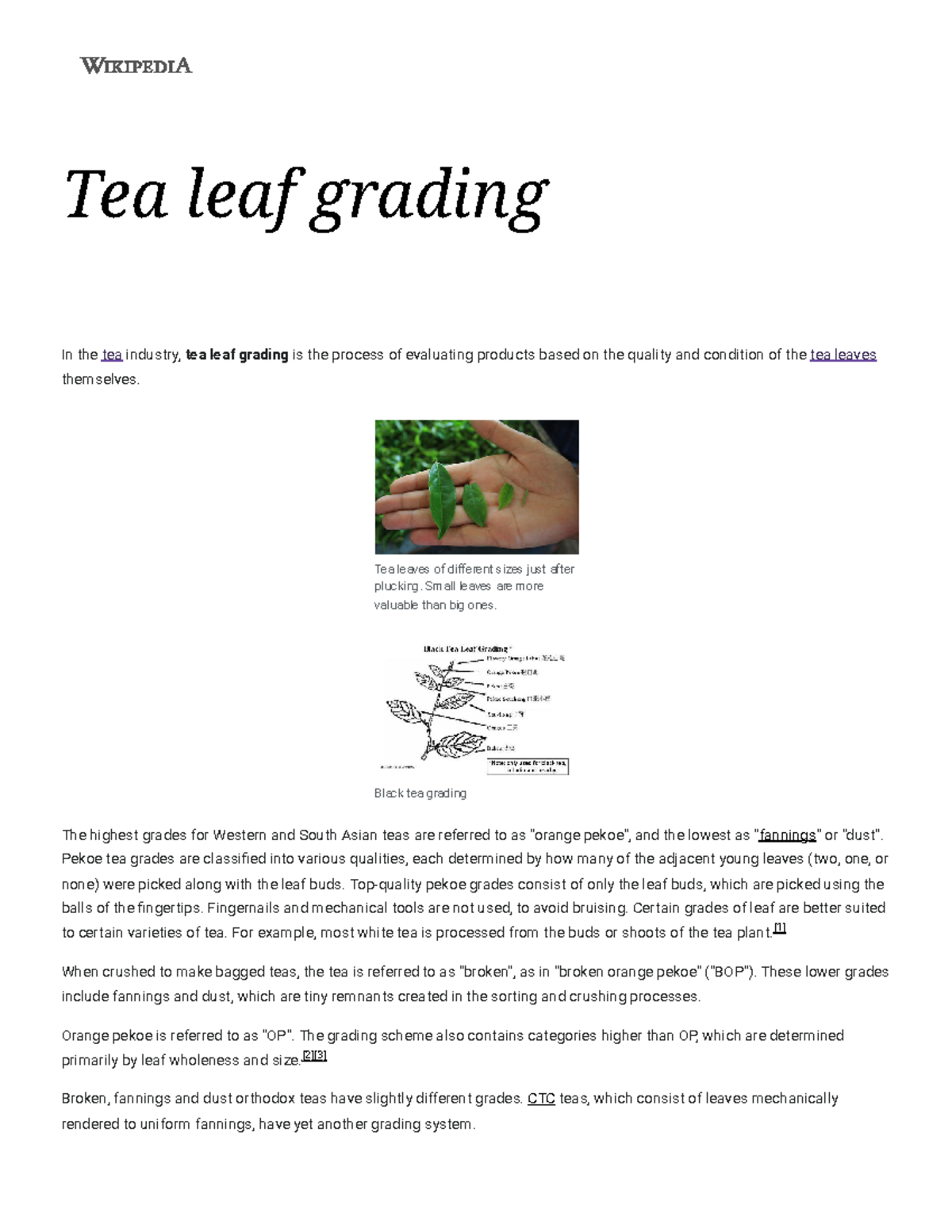 Tea leaf grading pdf. - Tea leaf grading In the tea industry, tea leaf ...