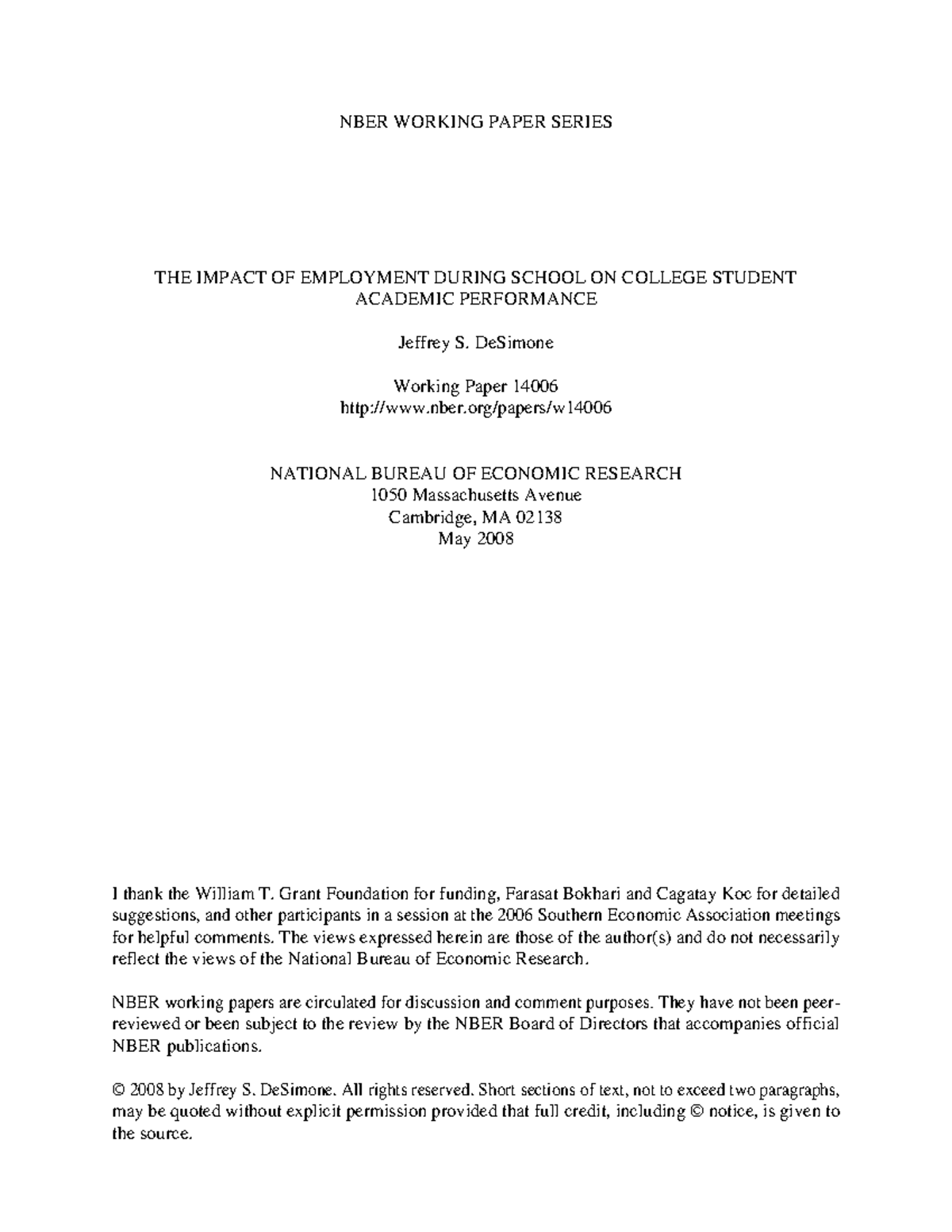 W14006 - Financial Accounting: Building Accounting Knowledge - NBER ...