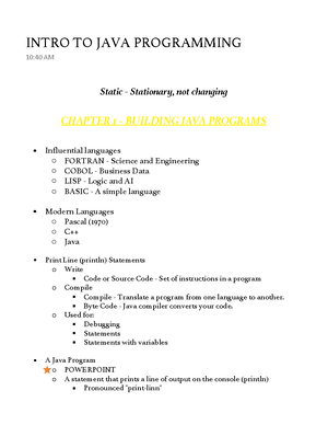 Strings, Escape Sequences, MORE Print LINE, Comments, AND Methods - Syntax - A set of legal ...