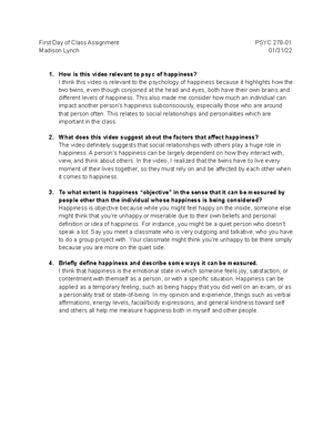 Chapter 1 Discussion Questions - Chapter 1 Discussion Questions Madison ...