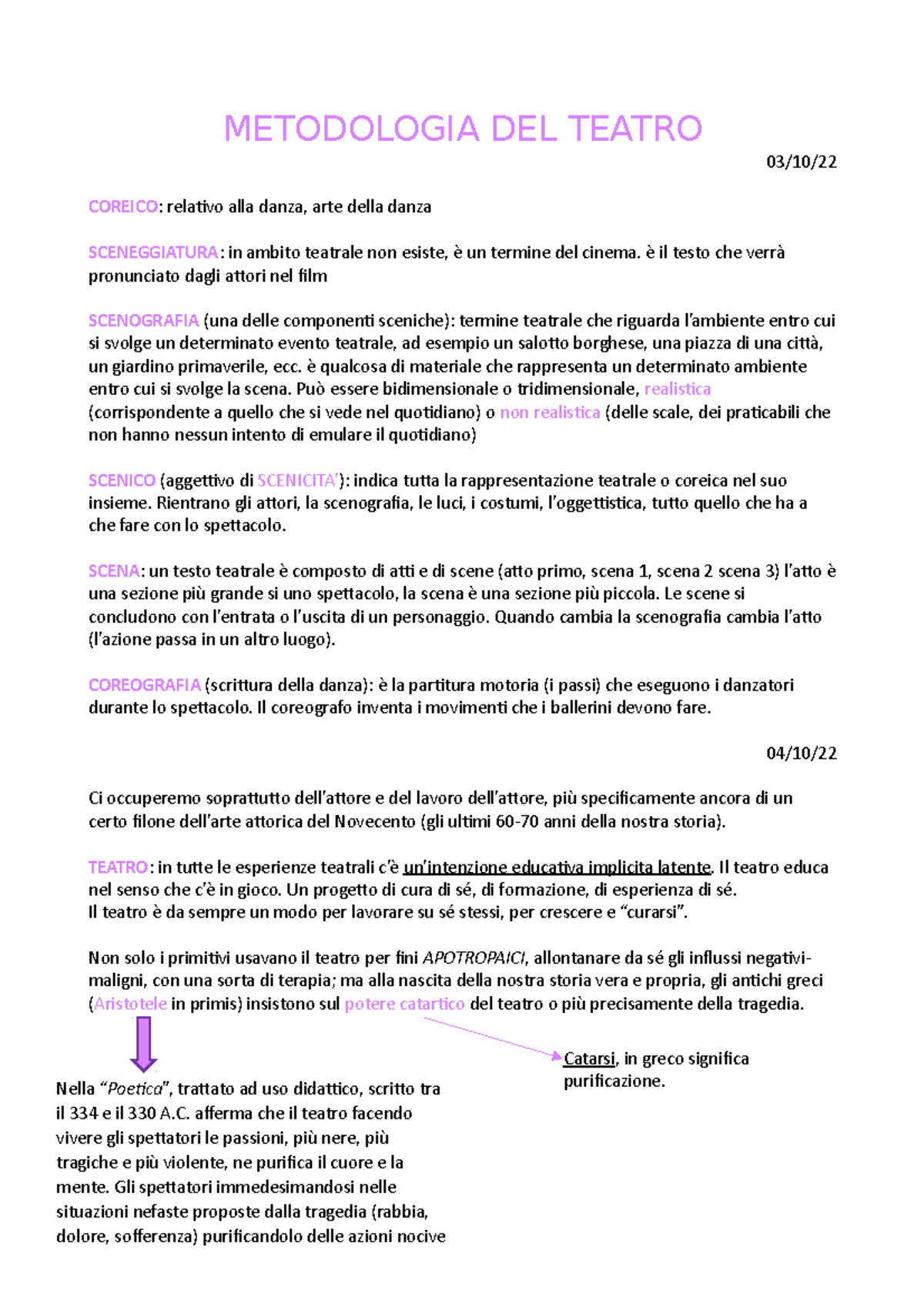 Metodologia del Teatro - METODOLOGIA DEL TEATRO 03/10/ COREICO ...