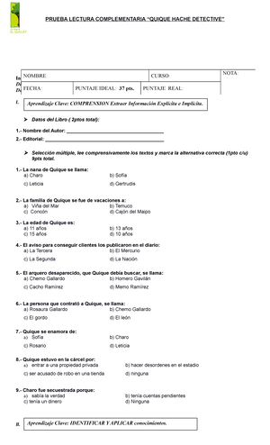 Quiz del capítulo - Quiz del capítulo Estas respuestas aparecen en un orden distinto al que se ...