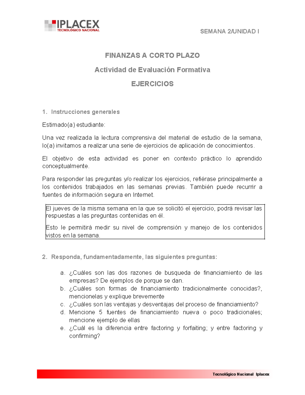 EJ 2 (16) - asdqw - Tecnológico Nacional Iplacex SEMANA 2/UNIDAD I ...