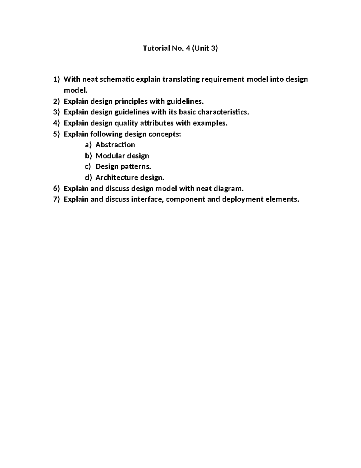 Tutorial No 4 - ;jaldj; - Tutorial No. 4 (Unit 3) With neat schematic ...