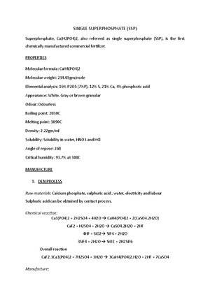 Triple Superphosphate - TRIPLE SUPERPHOSPHATE (TSP) Triple ...