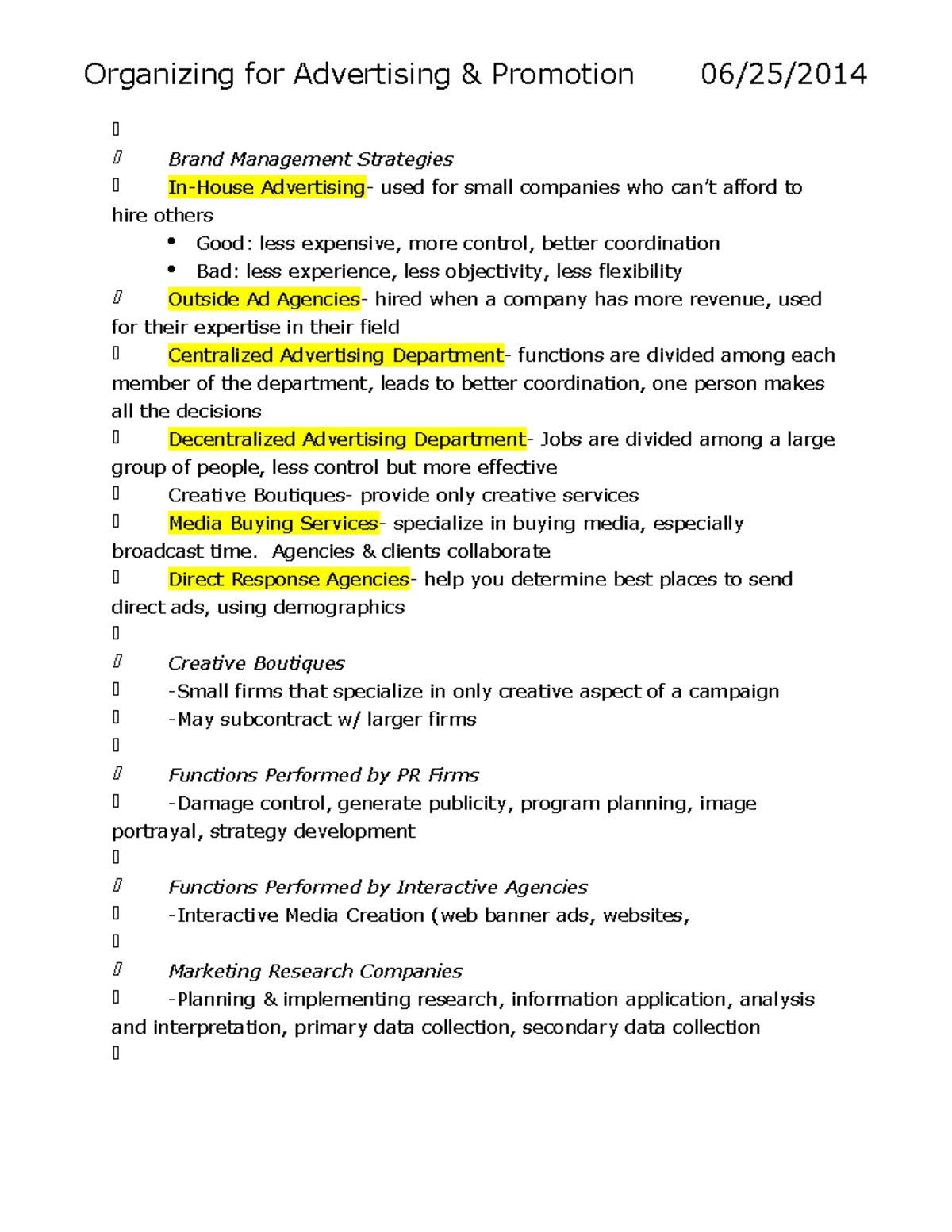 Organizing for Advertising - Agencies clients collaborate Direct ...