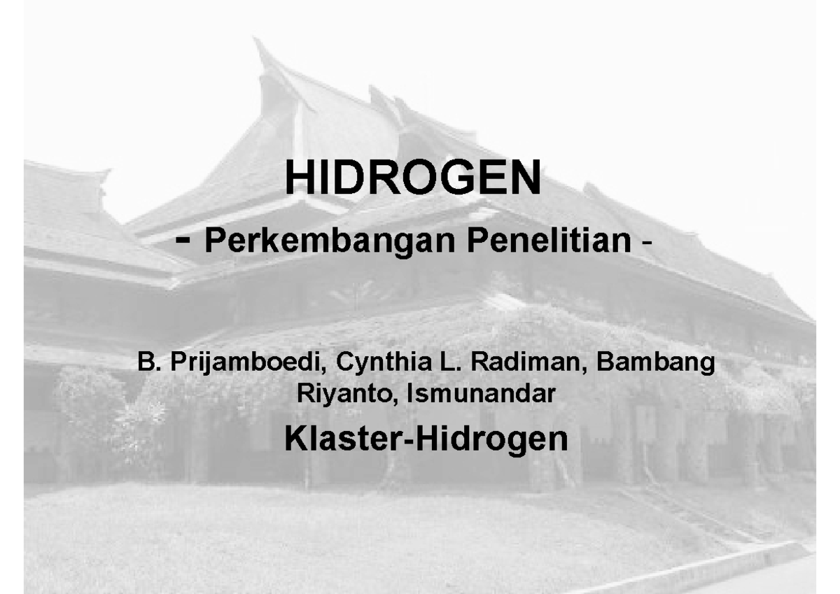 BP Klaster Hidrogen - uji-hhhjj - HIDROGENHIDROGEN - Perkembangan ...