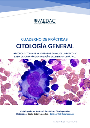 Citología general y Procesamiento - Citología general - CS · Ta ...
