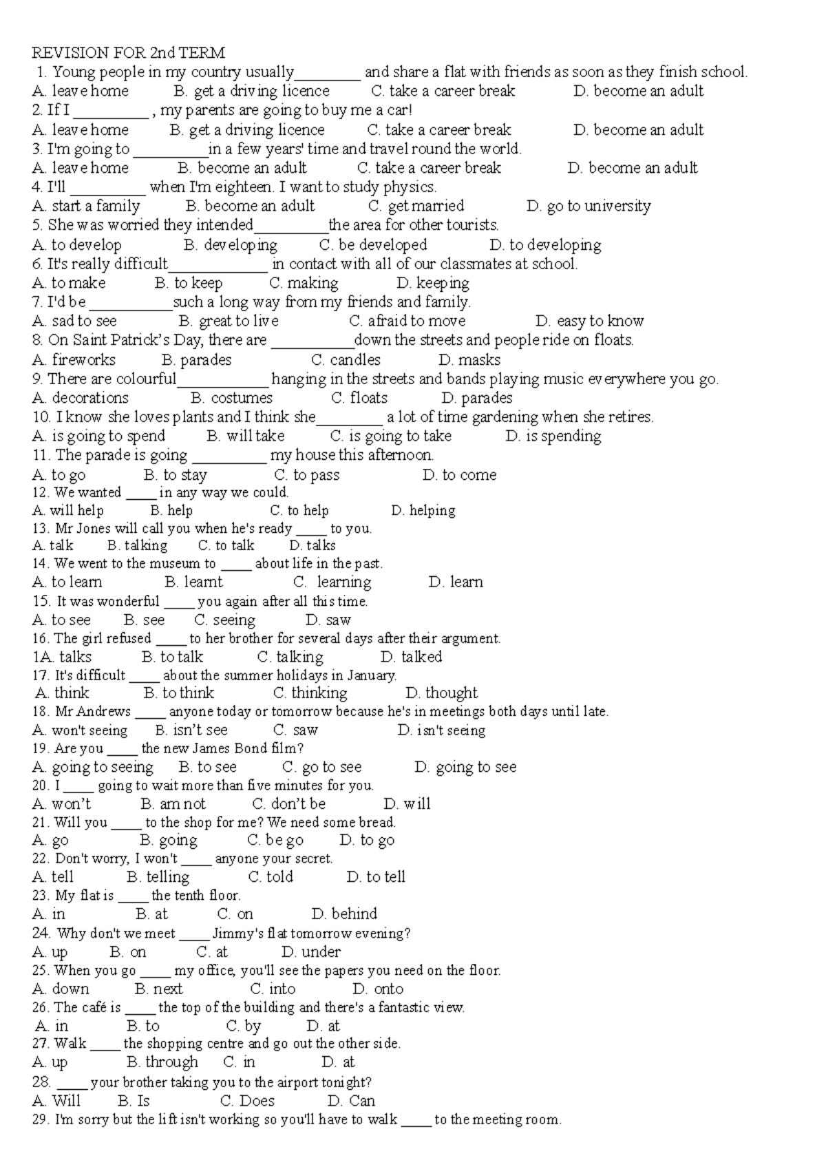 Multiple Choice Questions For Test Ki 2 REVISION FOR 2nd TERM 1 multiple-choice-questions-for-test-ki-2-revision-for-2nd-term-1