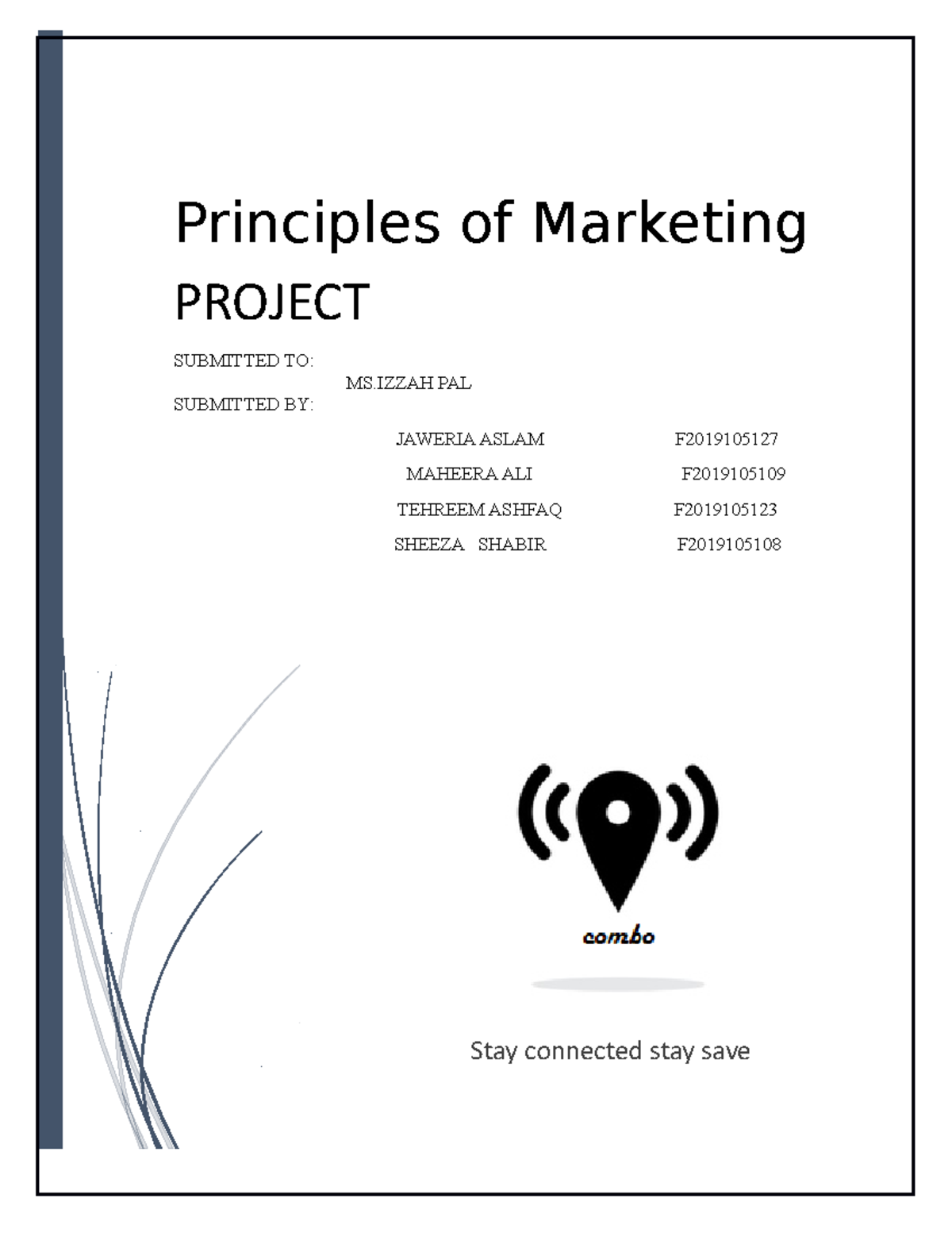 Principles of Marketing final project (combo shoe) - Principles of ...