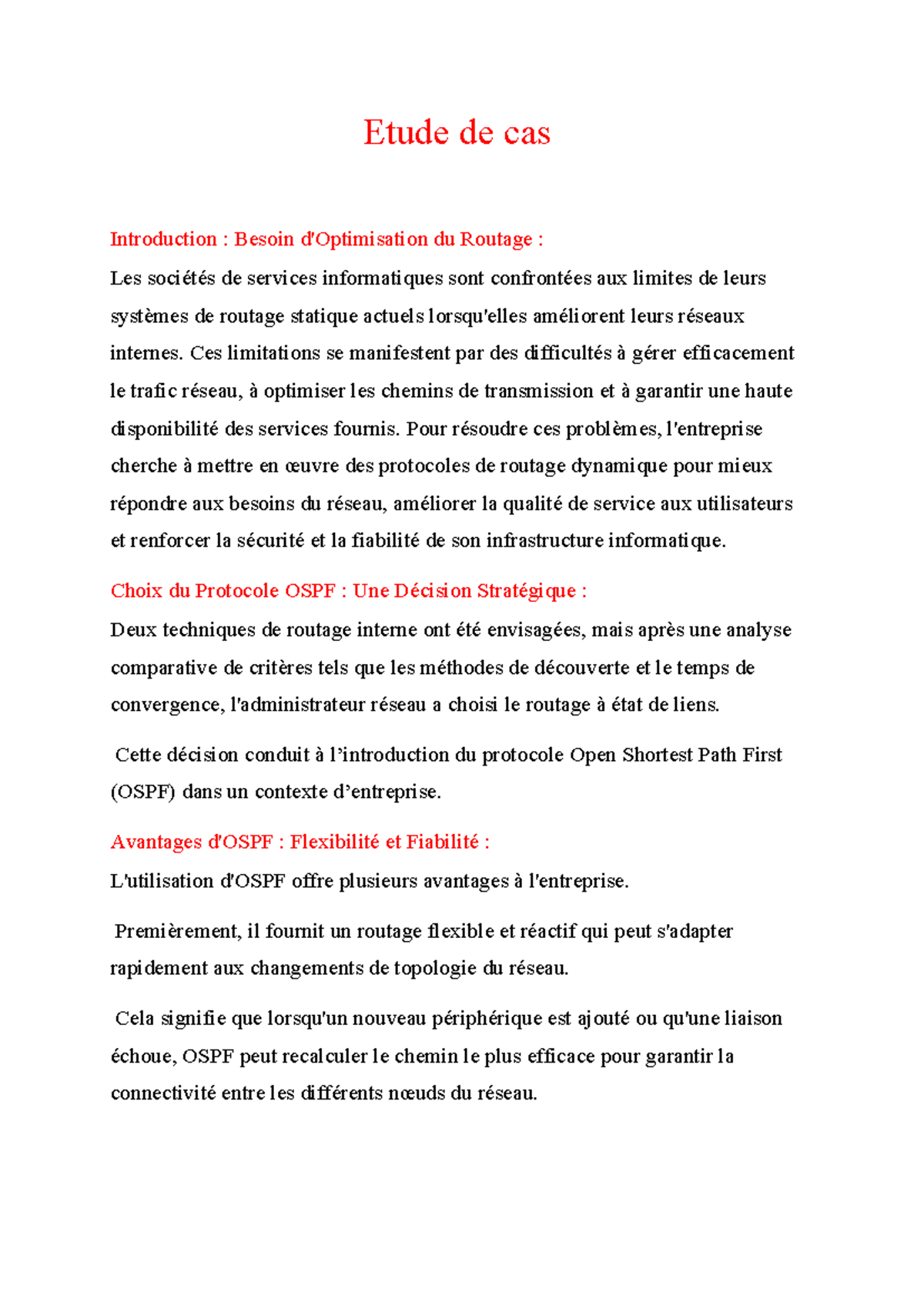 Etude de cas reseau - c'est une base de doonne aec beacoup de richhesse ...