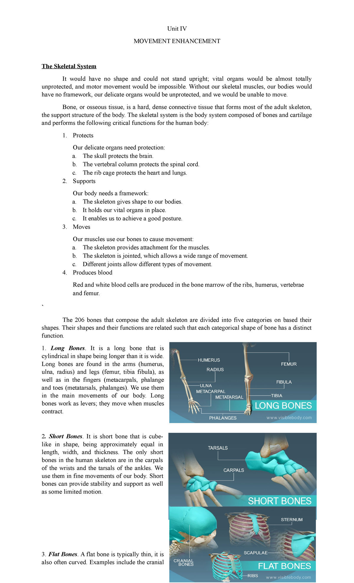 Unit-IV- Pathfit - Lecture notes for unit 4 - Unit IV MOVEMENT ...