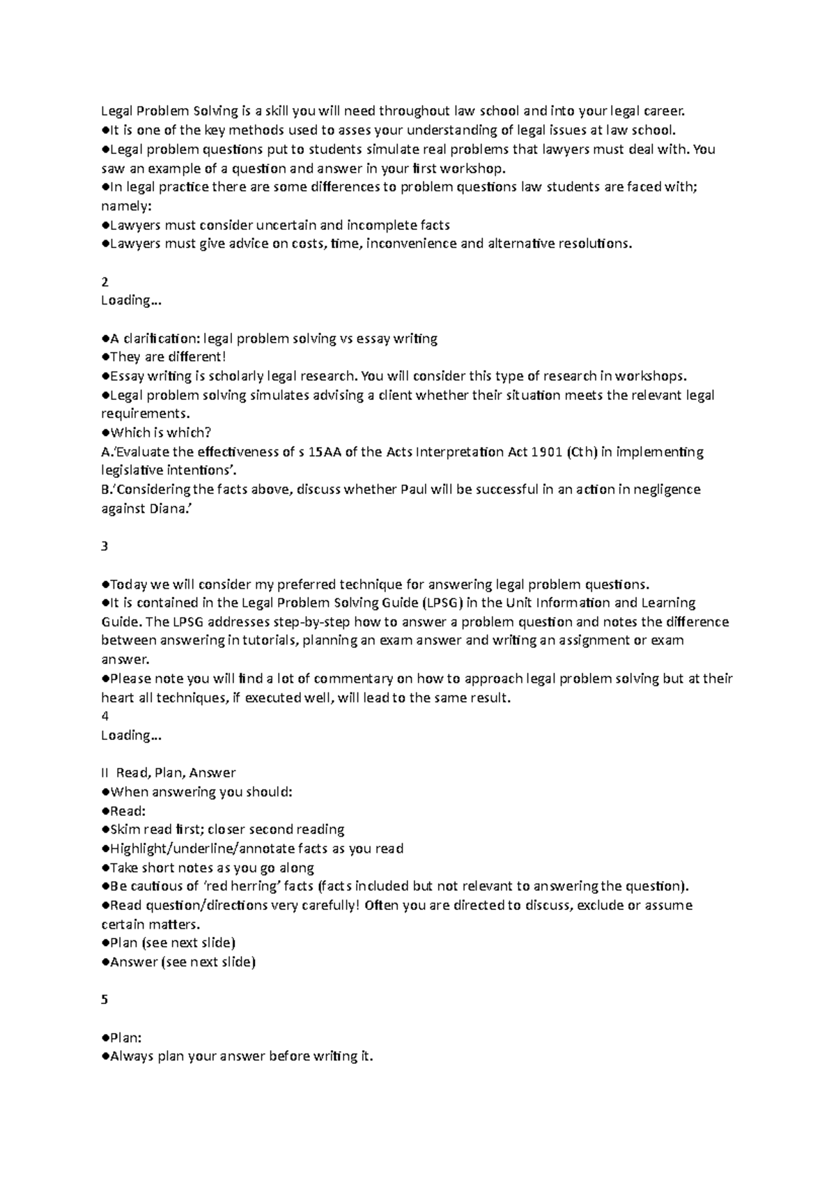 Document copy - Legal Problem Solving Guide - Legal Problem Solving is ...