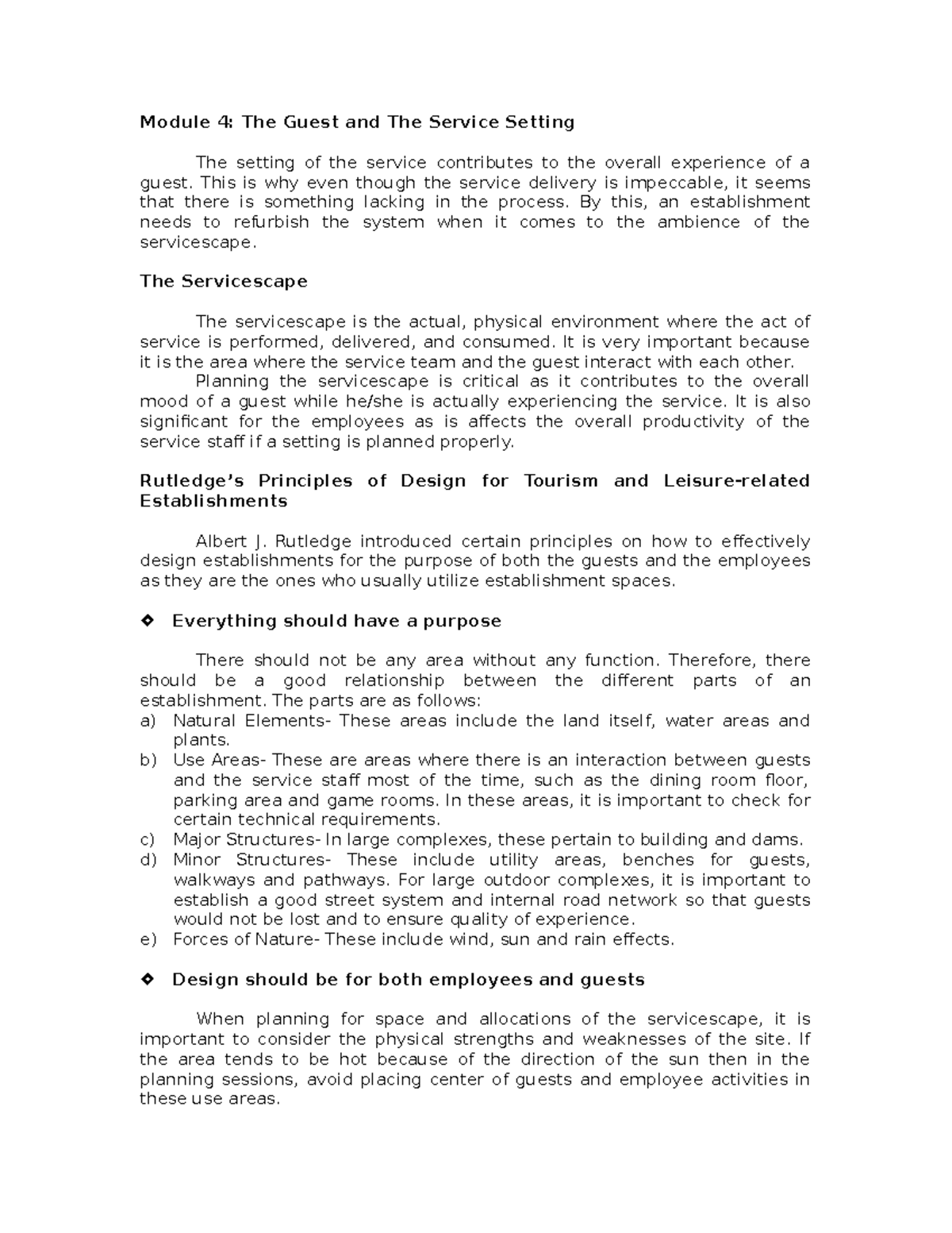 Module 4 The Guest and The Service Setting - Module 4: The Guest and ...