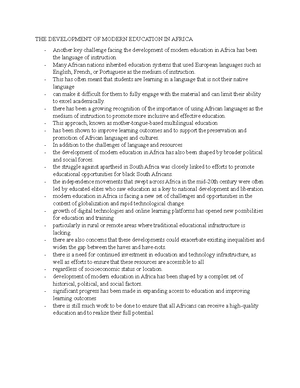 Introduction TO Education Notes 1 - INTRODUCTION TO EDUCATION Education ...