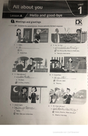 English-ID-Starter 2nd Edition Students Book Unit 1 just unit one ...