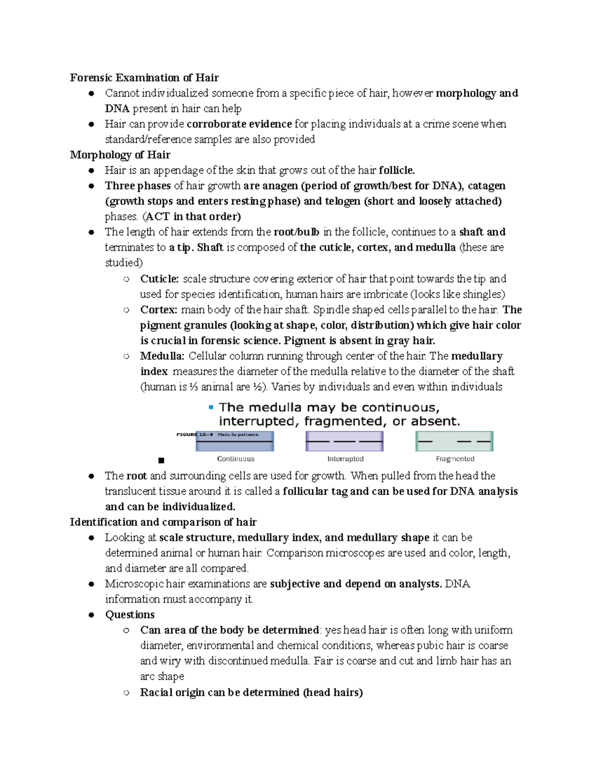 CHY 183 Intro to Forensic Science PT2 - Forensic Examination of Hair ...