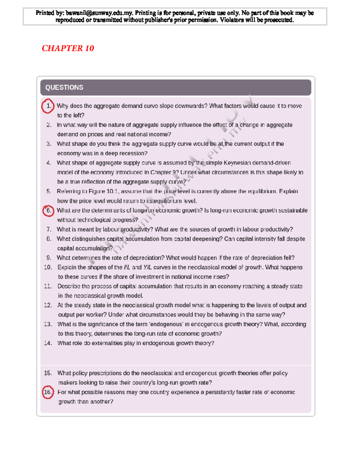Tutorial 9 - Principle of economics - - Studocu