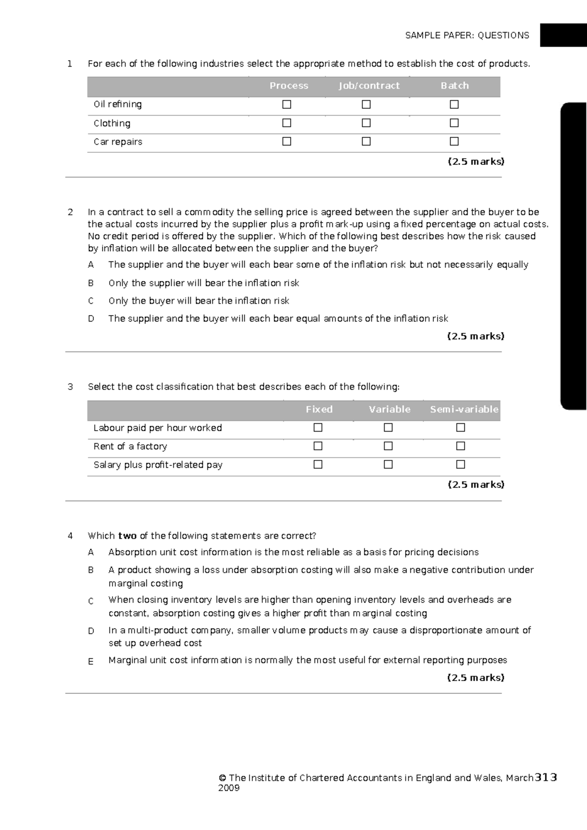015 Camist Sample Paper Qs Amndd HS pp 313-326 BW sec - SAMPLE PAPER ...