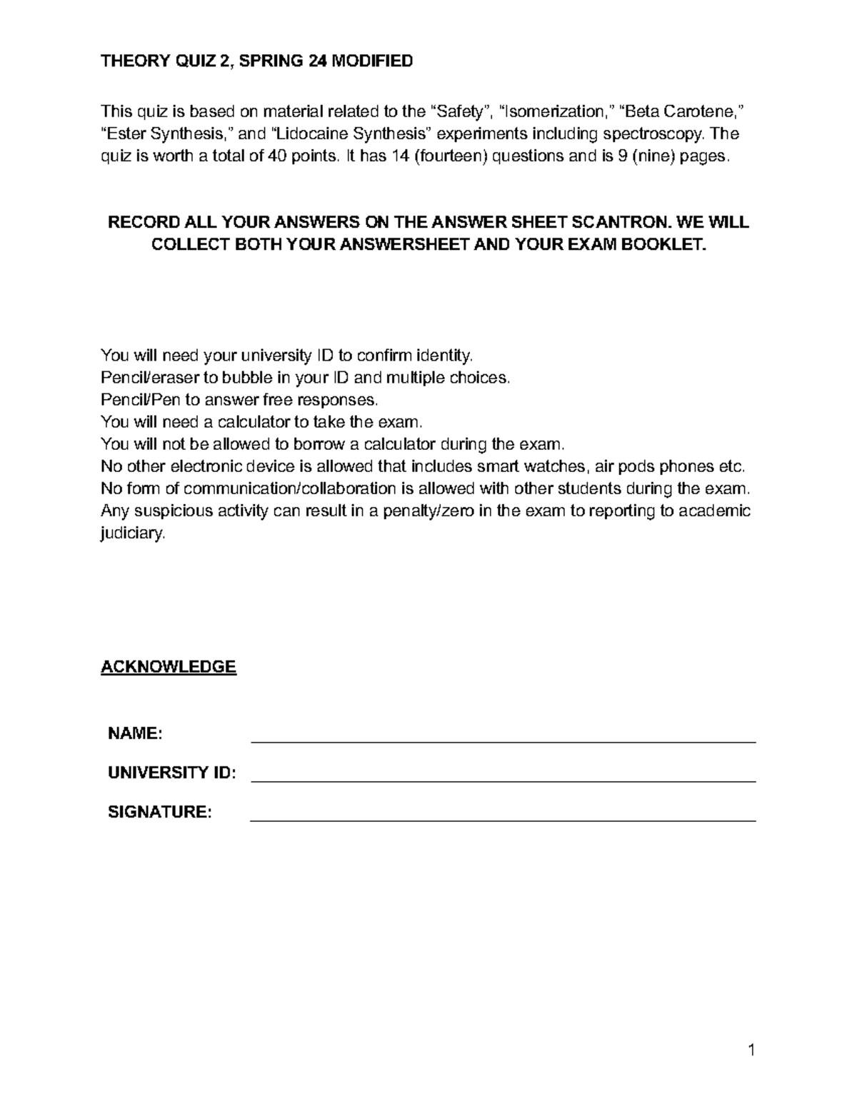 S24 TQ2 Modified - past exam from sp - This quiz is based on material ...