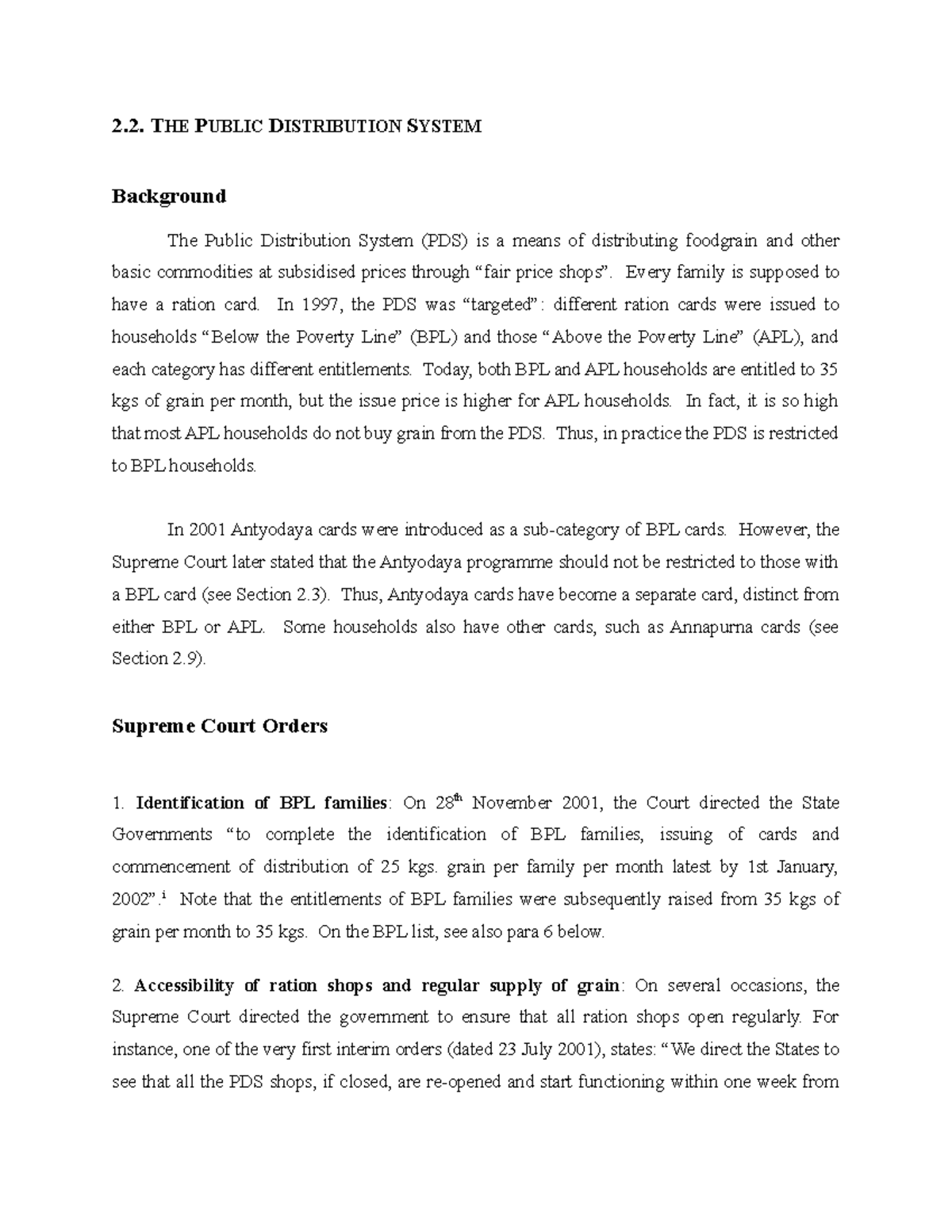 UNIT 3 - THE PUBLIC DISTRIBUTION SYSTEM - 2. THE PUBLIC DISTRIBUTION ...