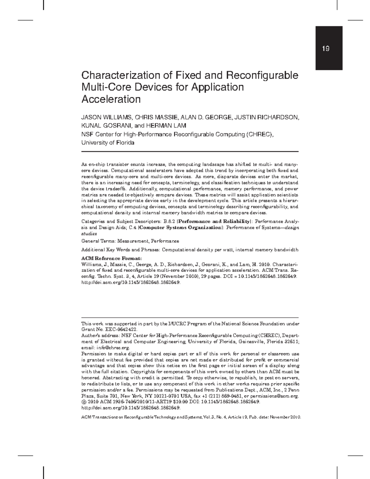 1862648 - asdas - 19 Characterization of Fixed and Reconfigurable Multi ...