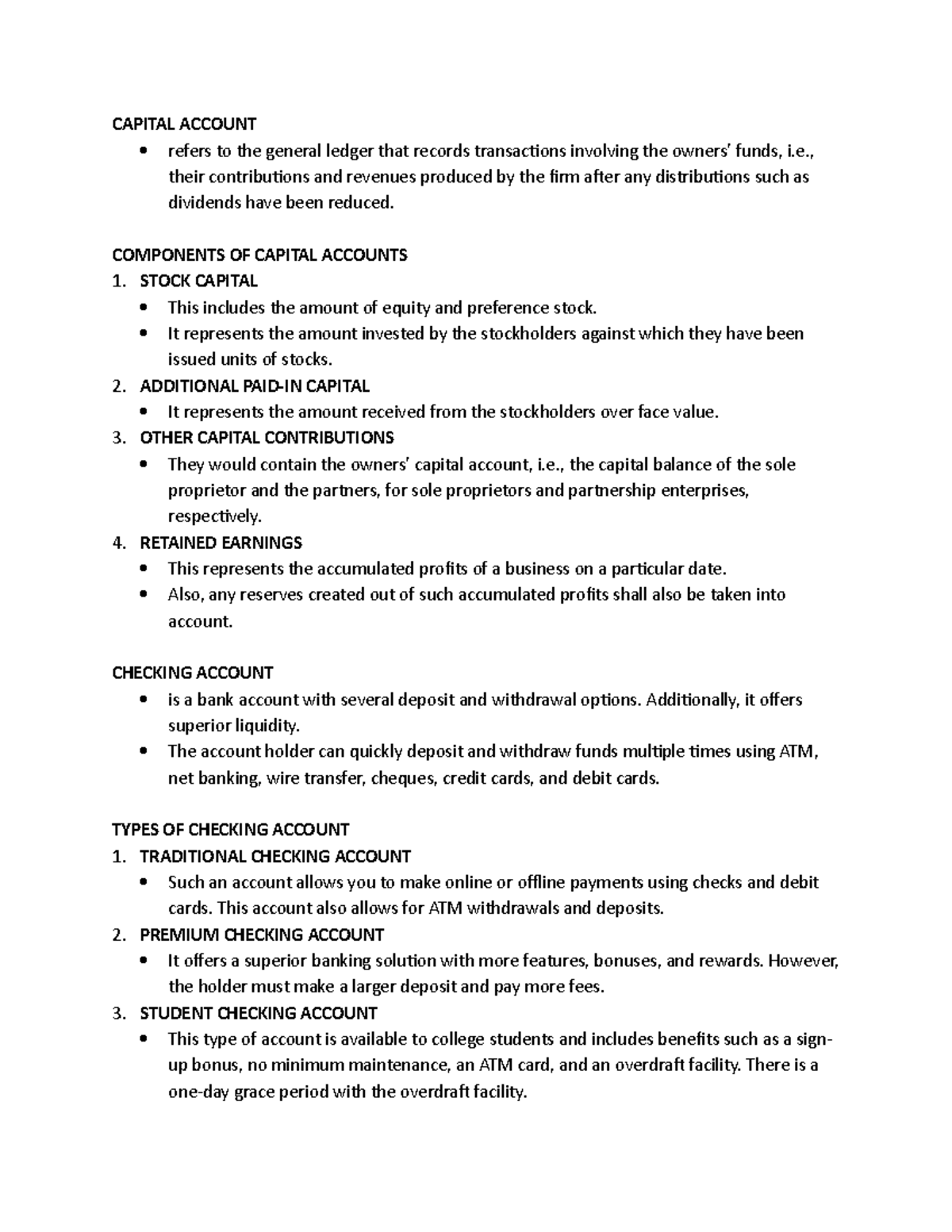Capital Account - CAPITAL ACCOUNT refers to the general ledger that ...