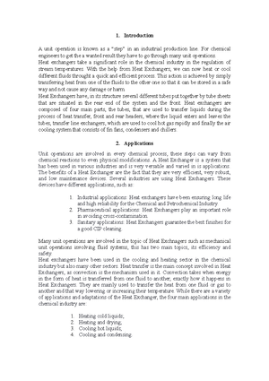 Heat exchanger lab report final - Warning: TT: undefined function: 32 ...